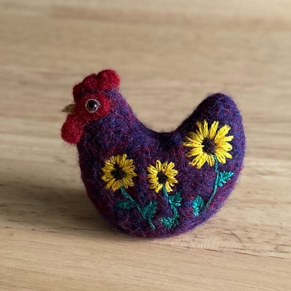Needle Felt Chicken - Etsy