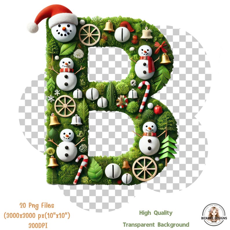 Christmas Alphabet, Santa Alphabet Tree Clipart , A-Z Clipart ...