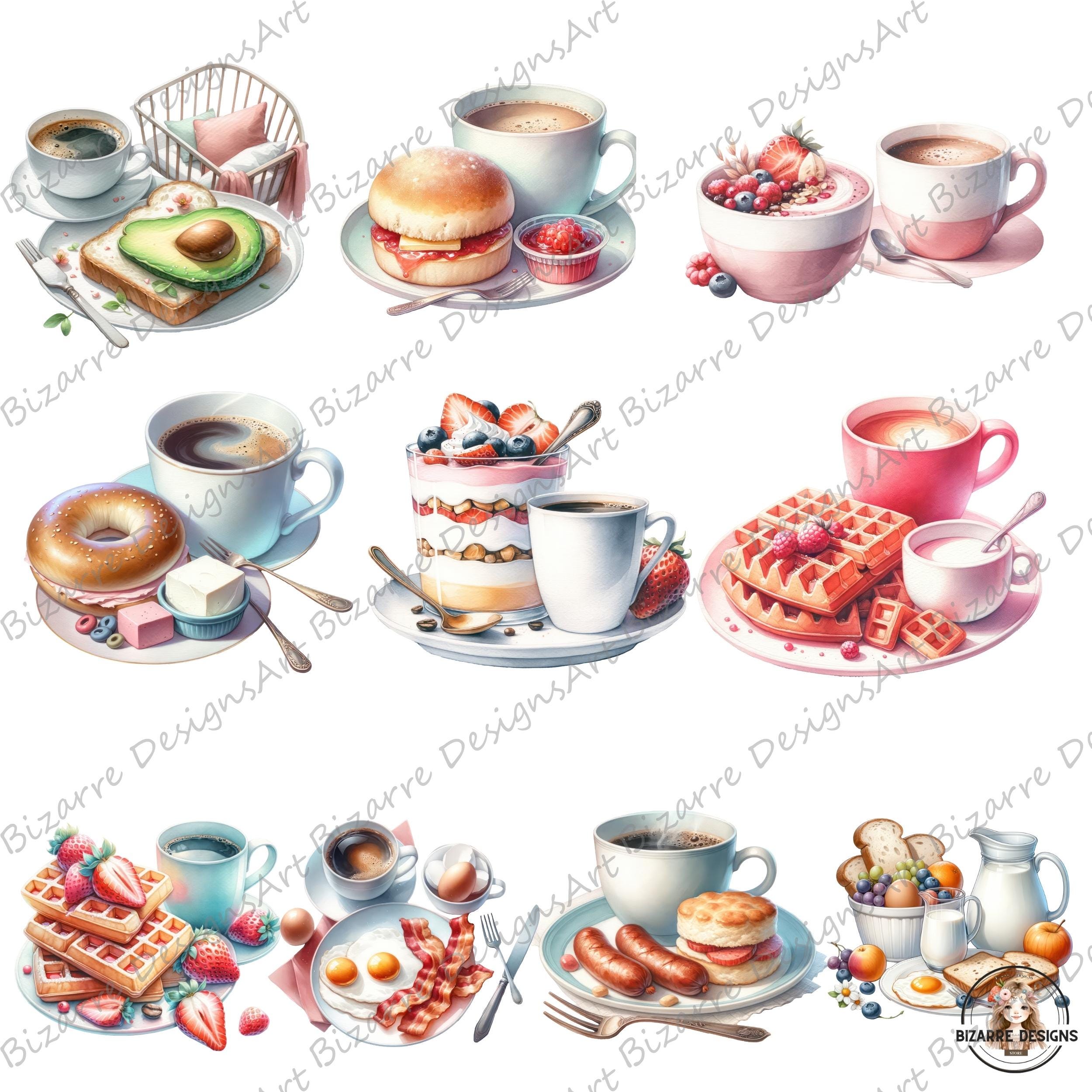 Breakfast Clipart, Menu Food PNG, Food Clipart, Breakfast Png, Kitchen ...