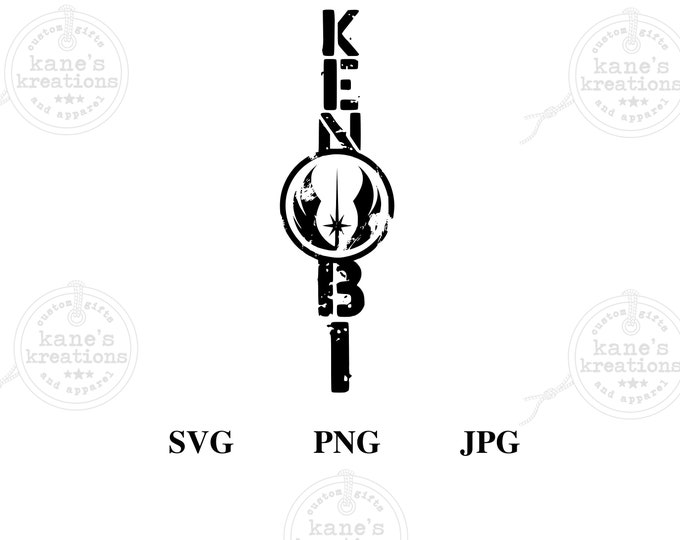 KENOBI JEDI SVG Vertical - Etsy