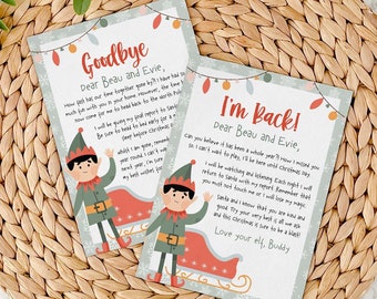 INSTANT DOWNLOAD Printable Editable Elf Boy Goodbye Letter / - Etsy