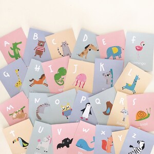 Animal Alphabet Flash Cards, Printable ABC Cards | Kids Flashcards Home ...