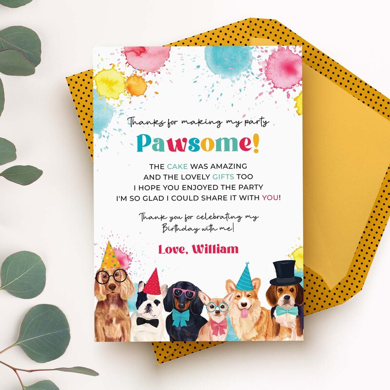 Dog Thank You Note - Etsy