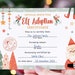 Editable Christmas Elf Adoption Certificate | Adopt a New Christmas Elf ...