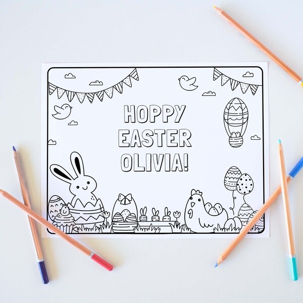 Coloring Table Mat - Etsy