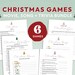 6 Printable Christmas Games Bundle, Movies, Songs + Trivia | Christmas ...