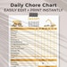 Construction Chore Chart for Kids, Editable Printable | Daily + Weekly ...