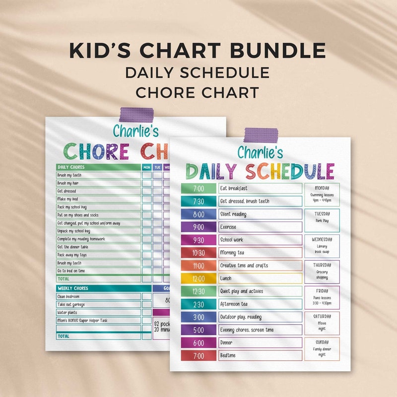 Routine Printable - Etsy