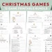 12 Printable Christmas Games Bundle | Family Christmas Party Quiz, Kids ...