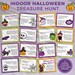 Indoor Halloween Scavenger Hunt Game for Kids, Printable Clue Cards ...