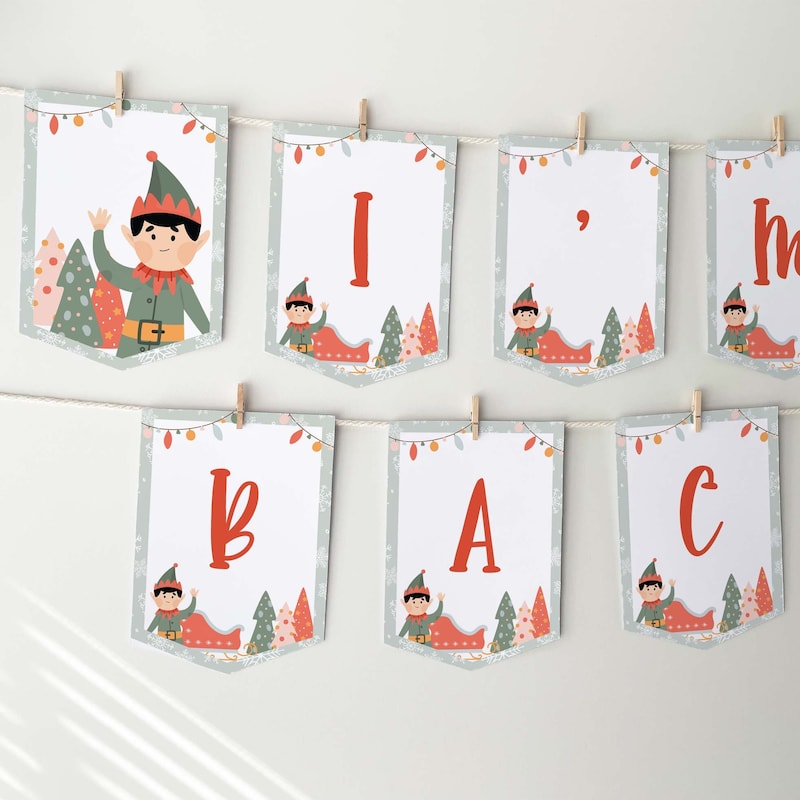 Elf Arrival Flags - Etsy