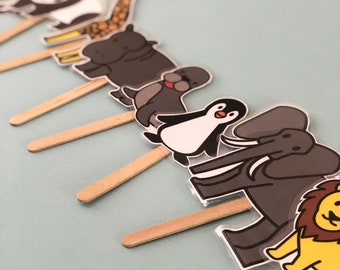 Farm Animals Shadow Puppet Set: Fourteen Puppets - Etsy