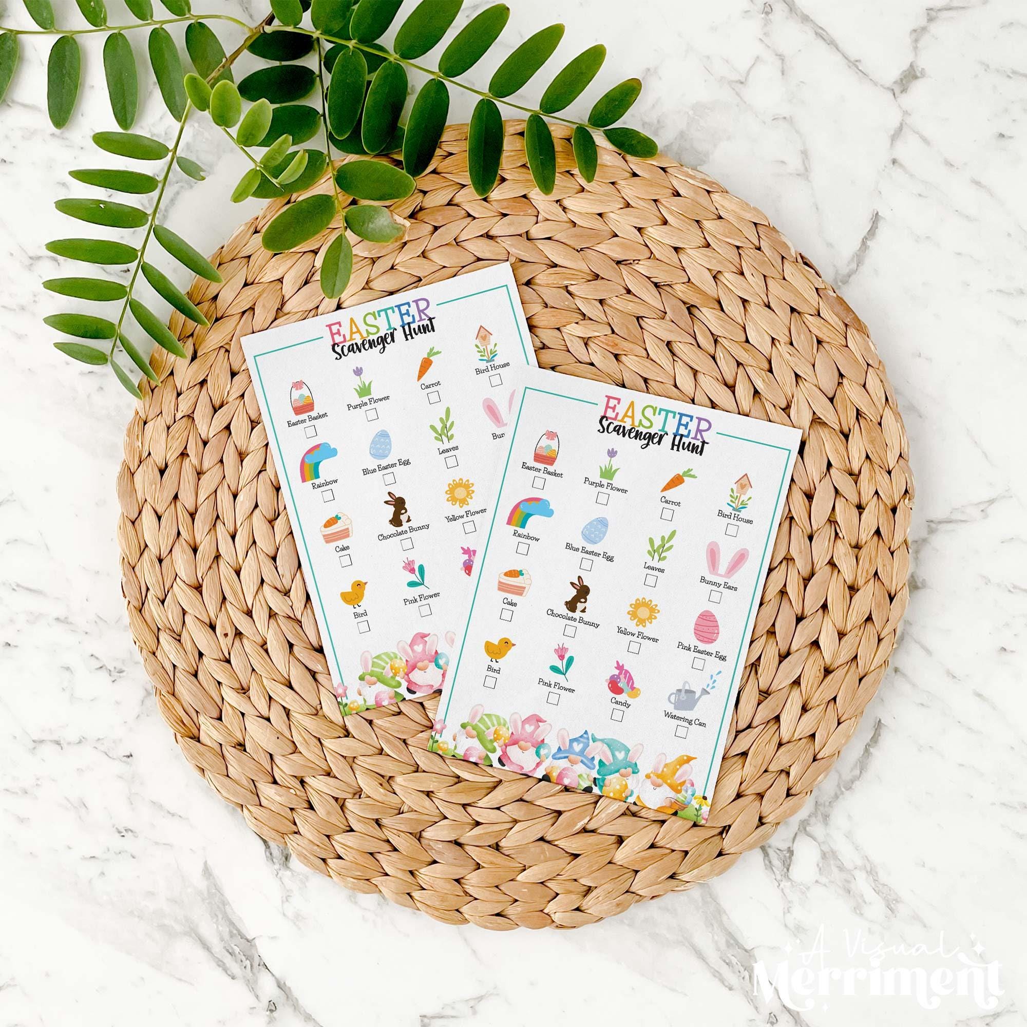 Gnome Easter Scavenger Hunt Printable for Kids, Teens + Adults | Easter ...