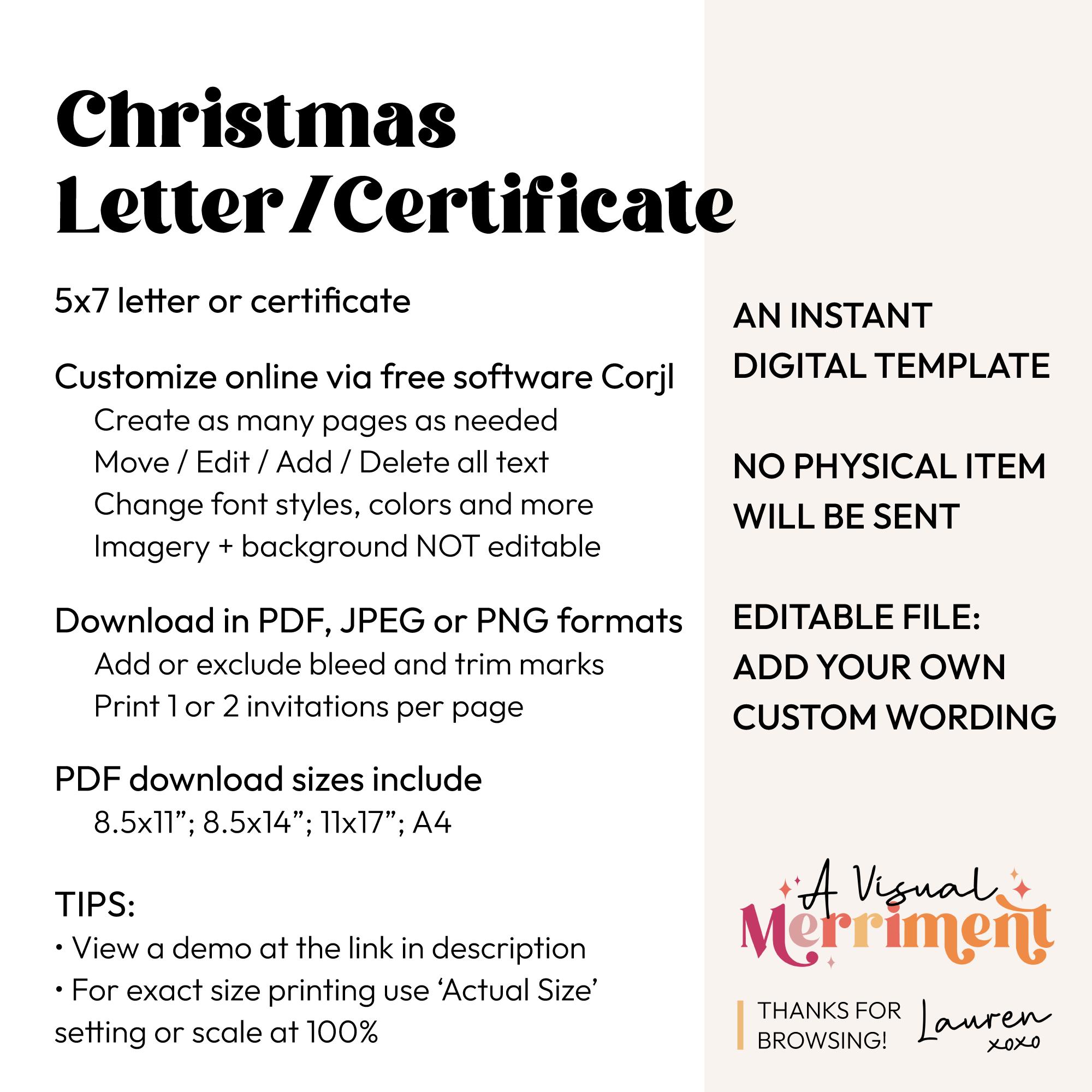 Editable Christmas Elf Nice List Certificate | Official Christmas ...