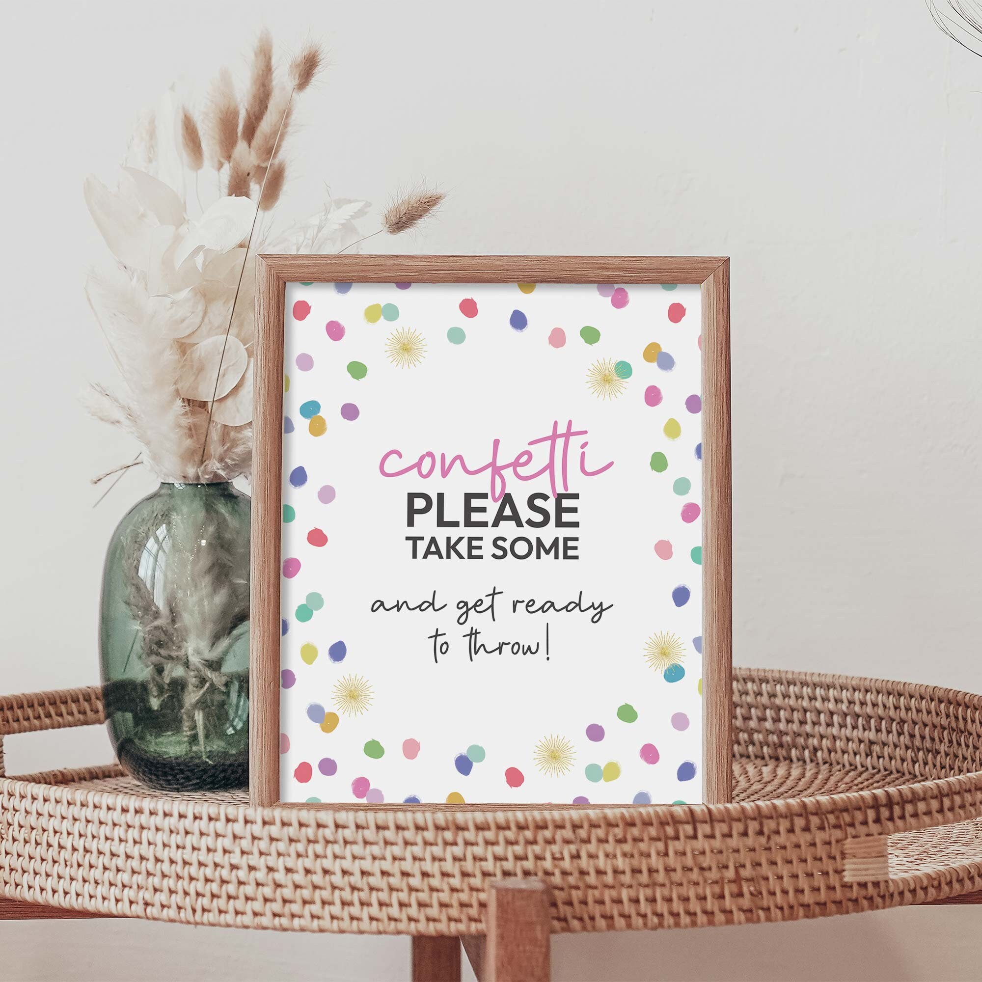 Rainbow Confetti Printable Party Sign Bundle 8x10 Lgbtq Same Sex ...