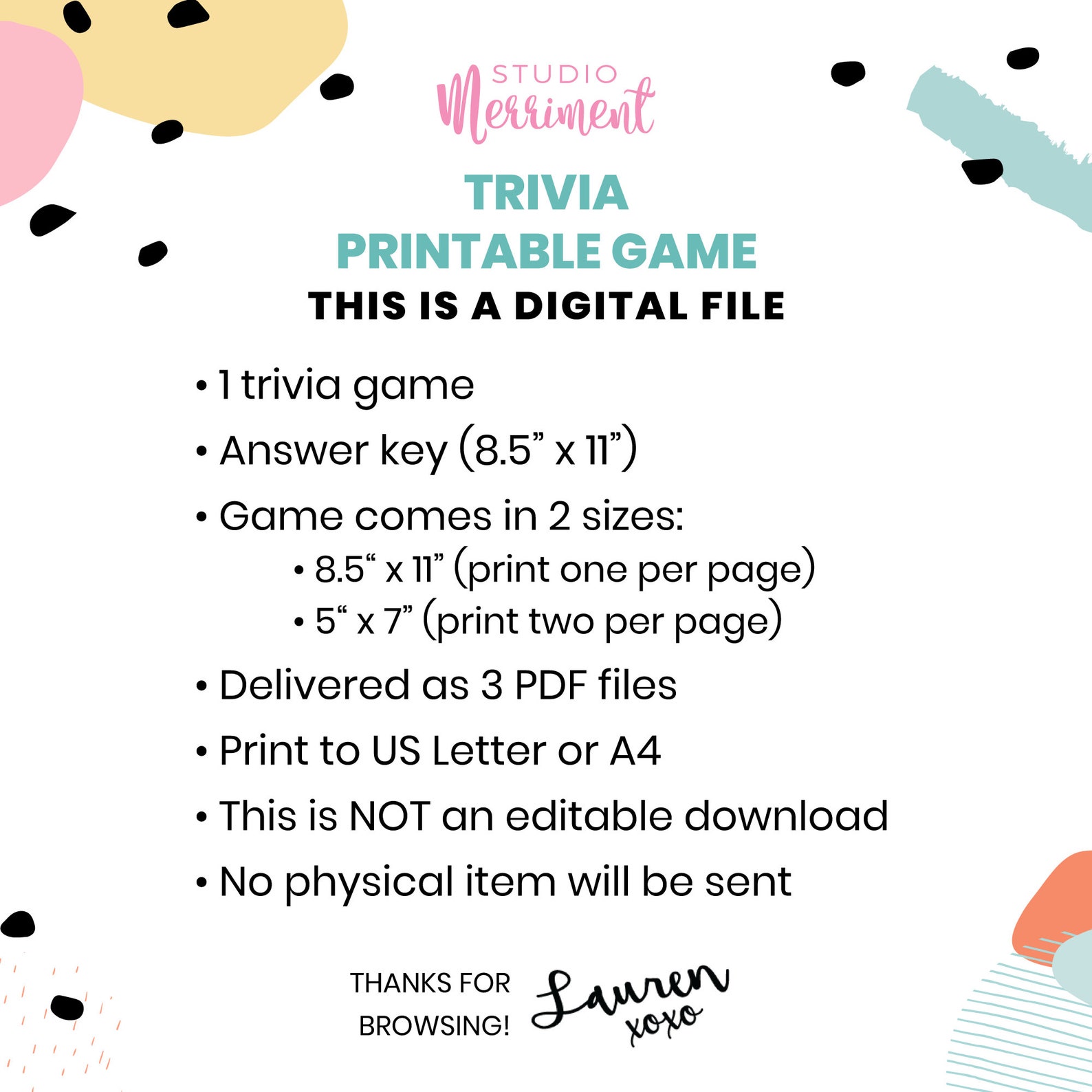 Printable Fathers Day Trivia Game Fun Facts Activity Quiz - Etsy