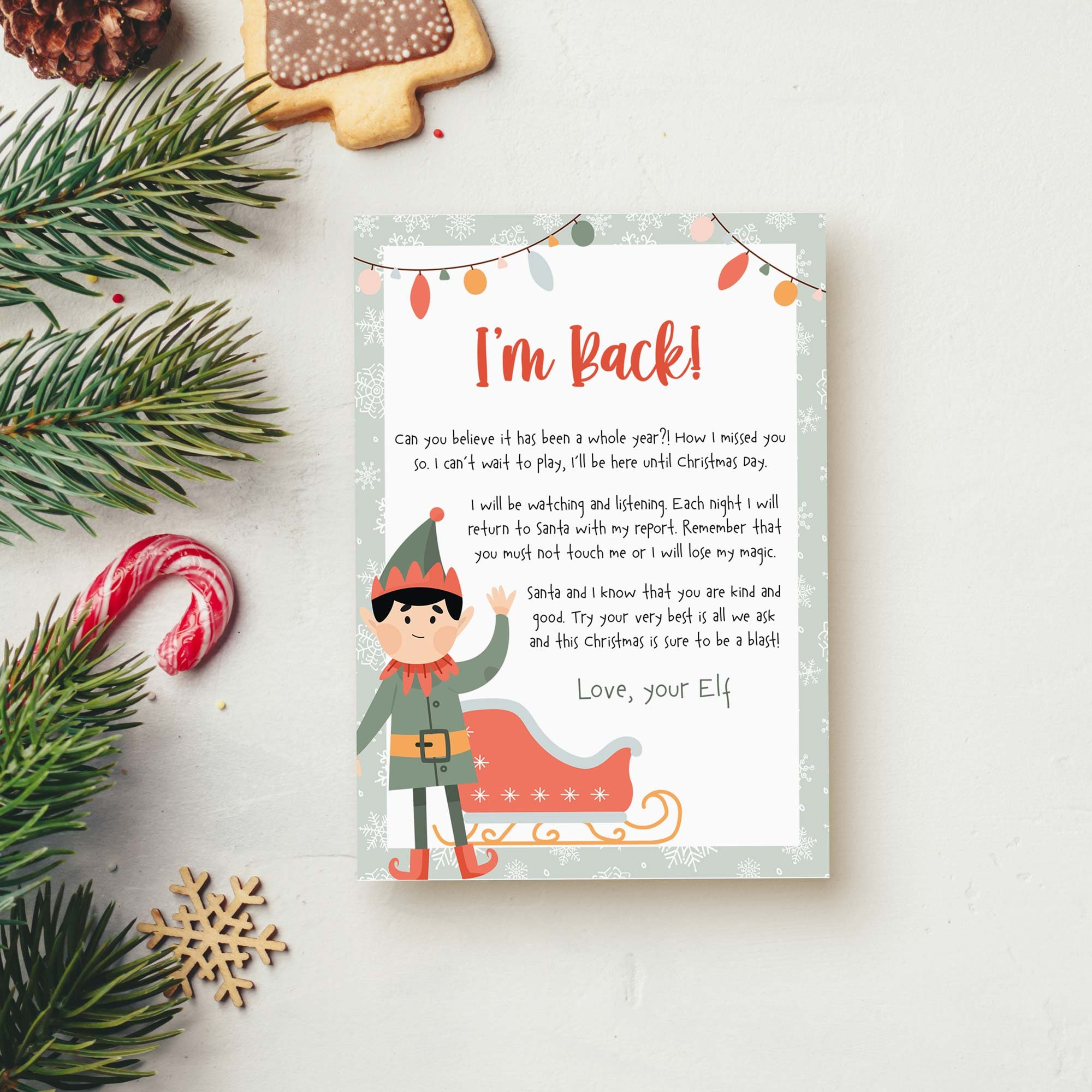 Christmas Elf Letter Bundle Christmas Elf Printable Arrival - Etsy