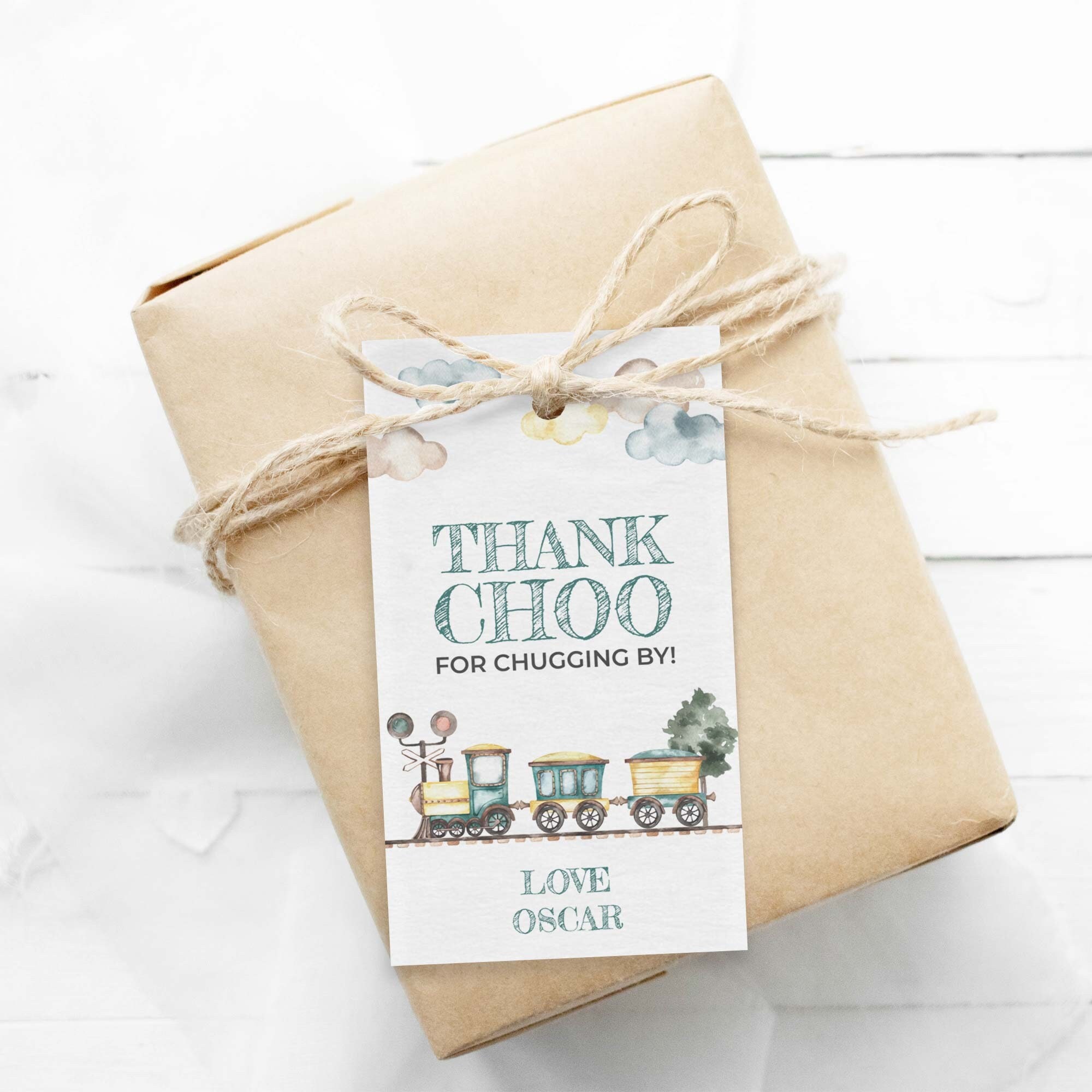 Train Party Favor Tags Editable Printable Vintage Transport Boys Thank ...