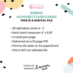 Animal Alphabet Flash Cards, Printable ABC Cards | Kids Flashcards Home ...