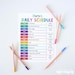 Rainbow Daily Schedule Chart for Kids, Editable Printable Daily Weekly ...