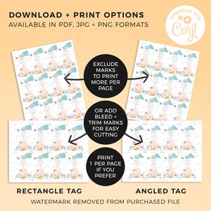 Printable Easter Gift Tags | Editable Happy Easter Cookie Favor Thank ...