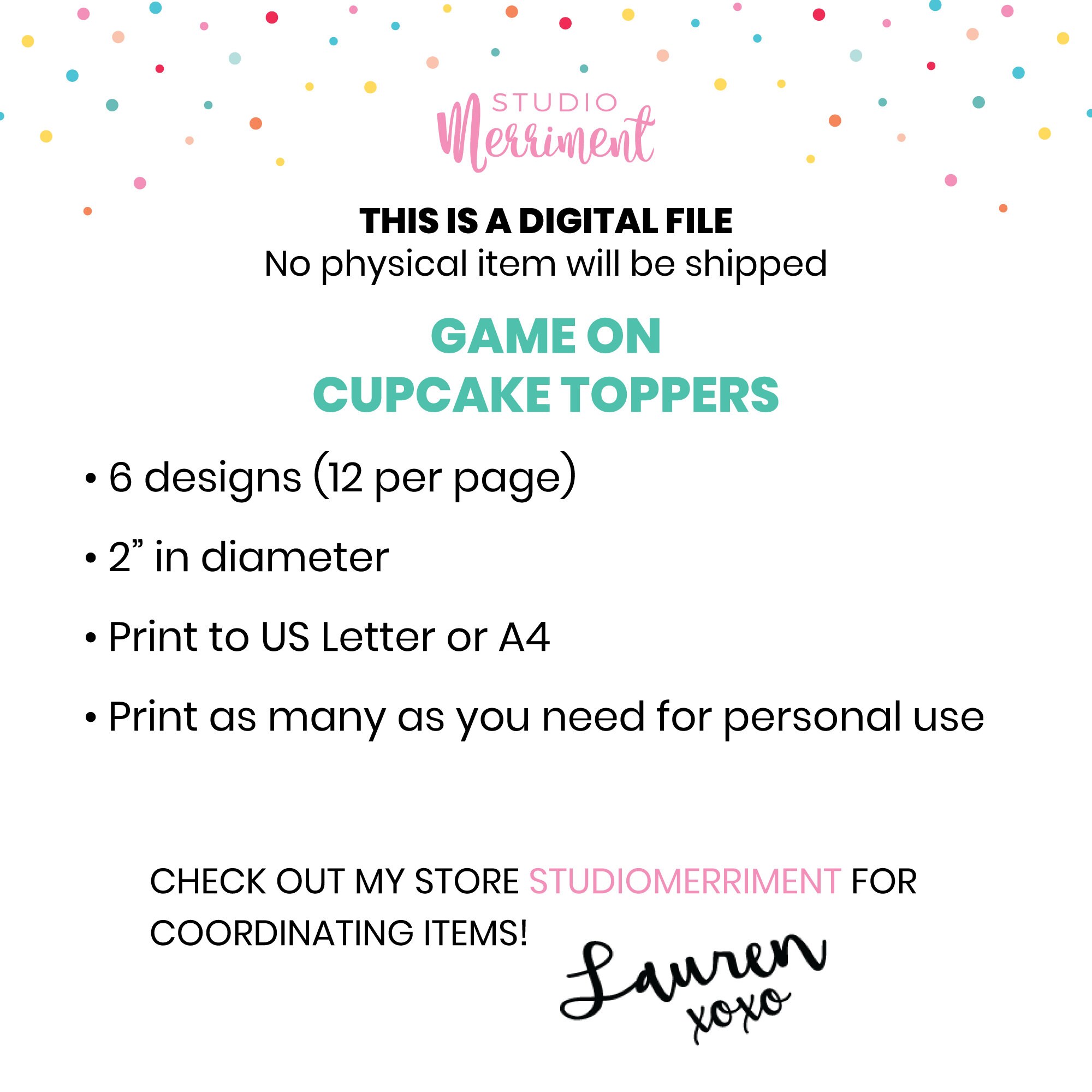 Gamer Cupcake Topper Printable Game on Birthday Favor Tags - Etsy