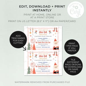 Editable Christmas Elf Nice List Certificate | Official Christmas ...