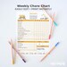 Construction Chore Chart for Kids, Editable Printable | Daily + Weekly ...