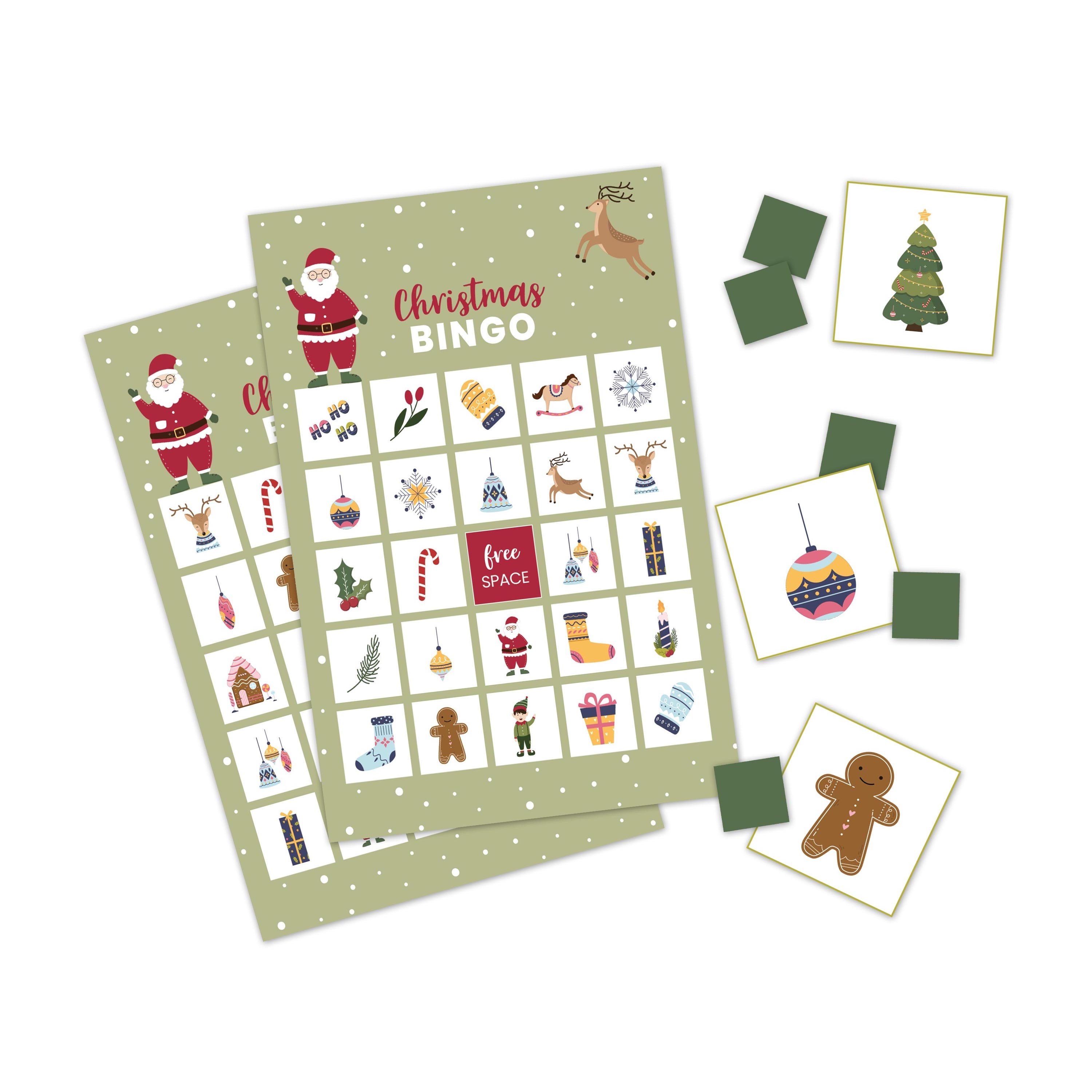Christmas Bingo Party Game Kids Party Game, Fun Holiday Printable 16 ...