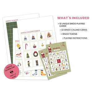 Christmas Bingo Party Game | Kids Party Game, Fun Holiday Printable ...