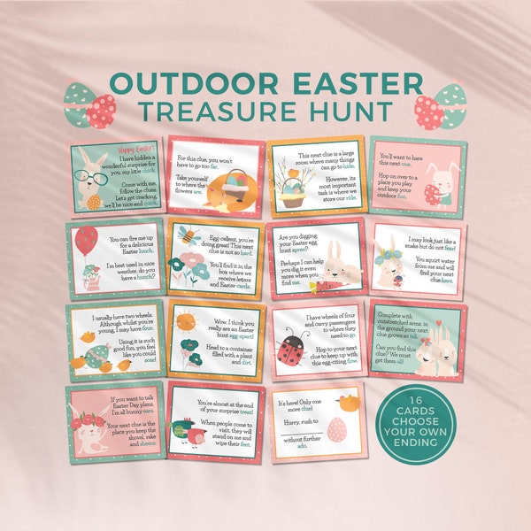 Outdoor Treasure Hunt Clues - Etsy