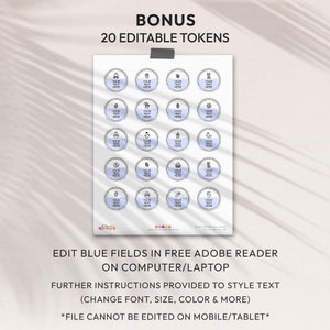 60 Printable Easter Egg Tokens Editable | Black & White Reward Coin ...