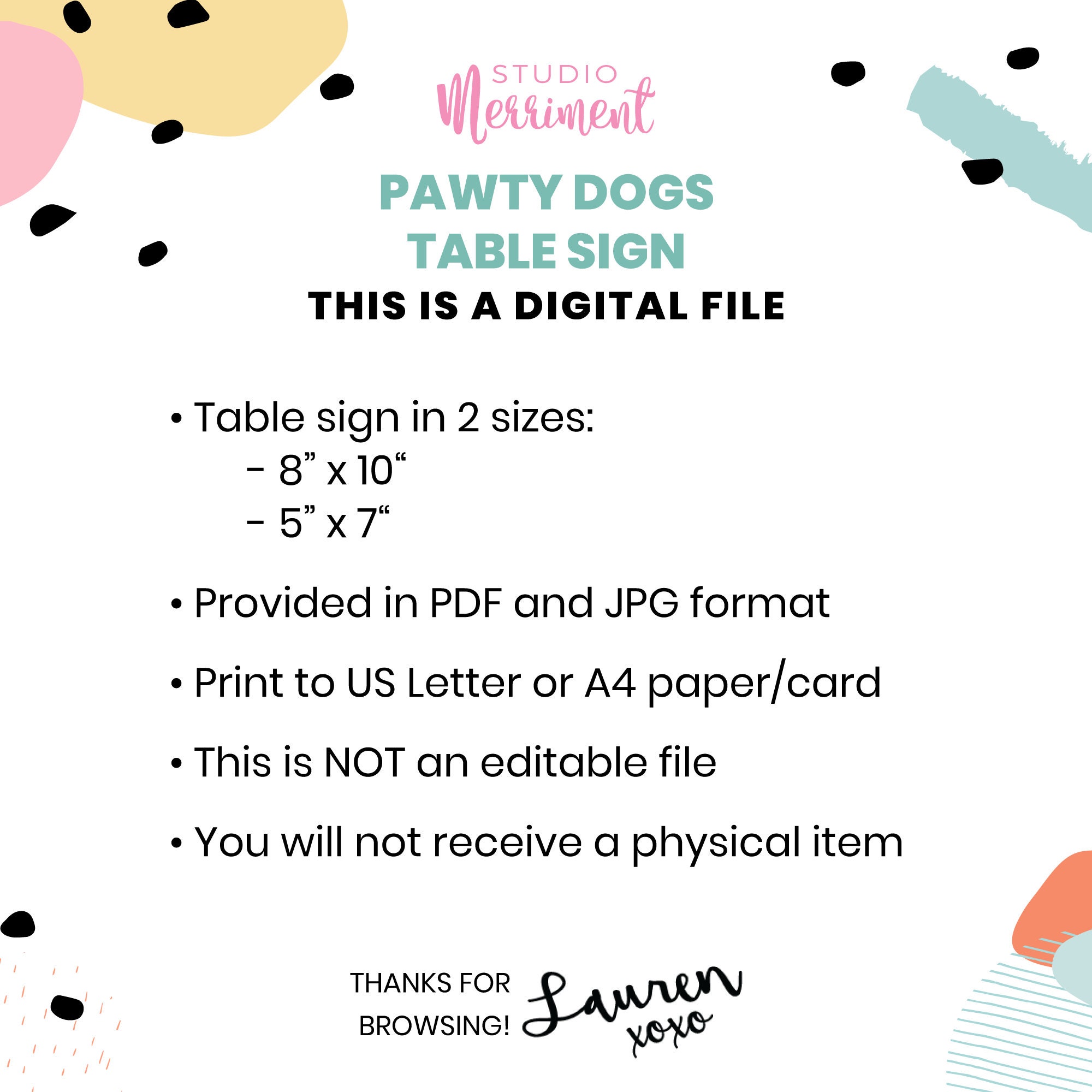 Hot Dog Station Puppy Party Sign Printable Food Sign Table - Etsy