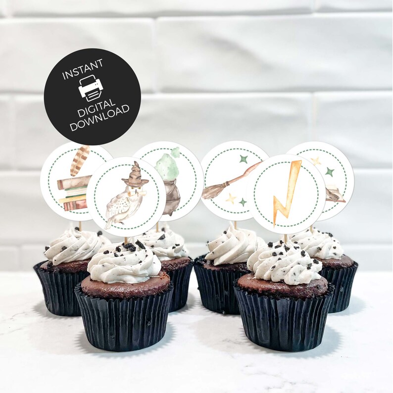 Witch + Wizard Favor Tag, Owl Editable Printable | Magic Birthday ...