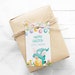 Editable Easter Gift Tag Template, Green Gnome + Eggs | Printable Happy ...