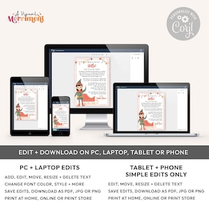 Editable New Christmas Elf Kit | Girl Christmas First Elf Arrival ...