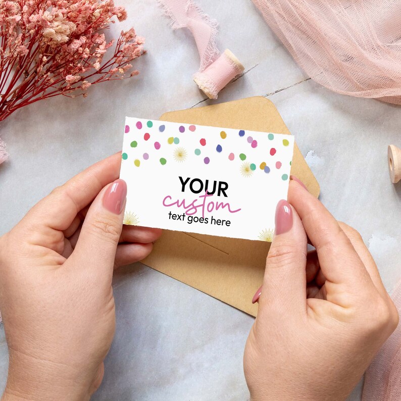 Rainbow Confetti Food Tents, Editable Printable Table Sign Place Card ...