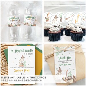 Editable Wizard Party Favor Tag, Printable Gift Tag Template | Magic ...