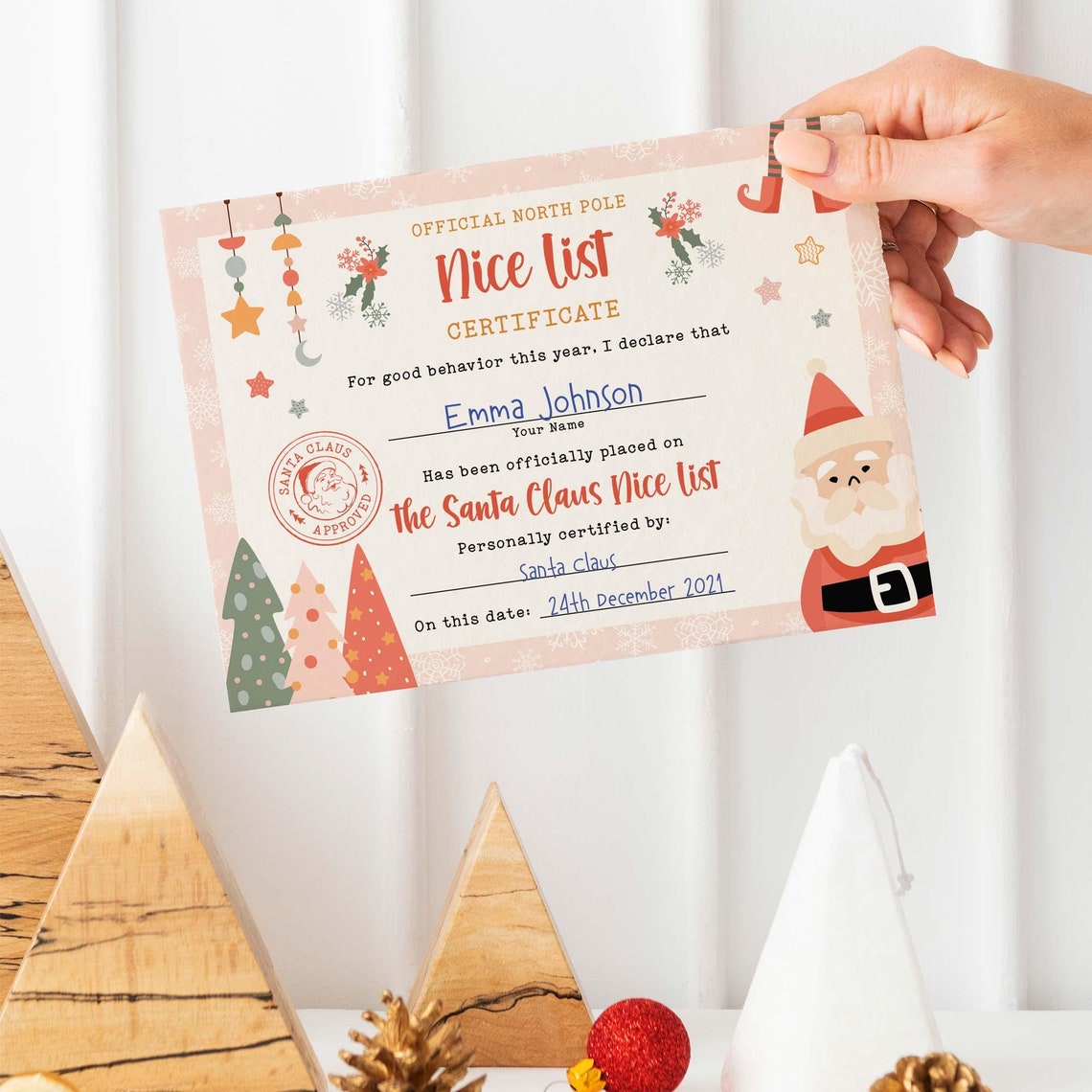 Editable Christmas Elf Nice List Certificate | Official Christmas ...