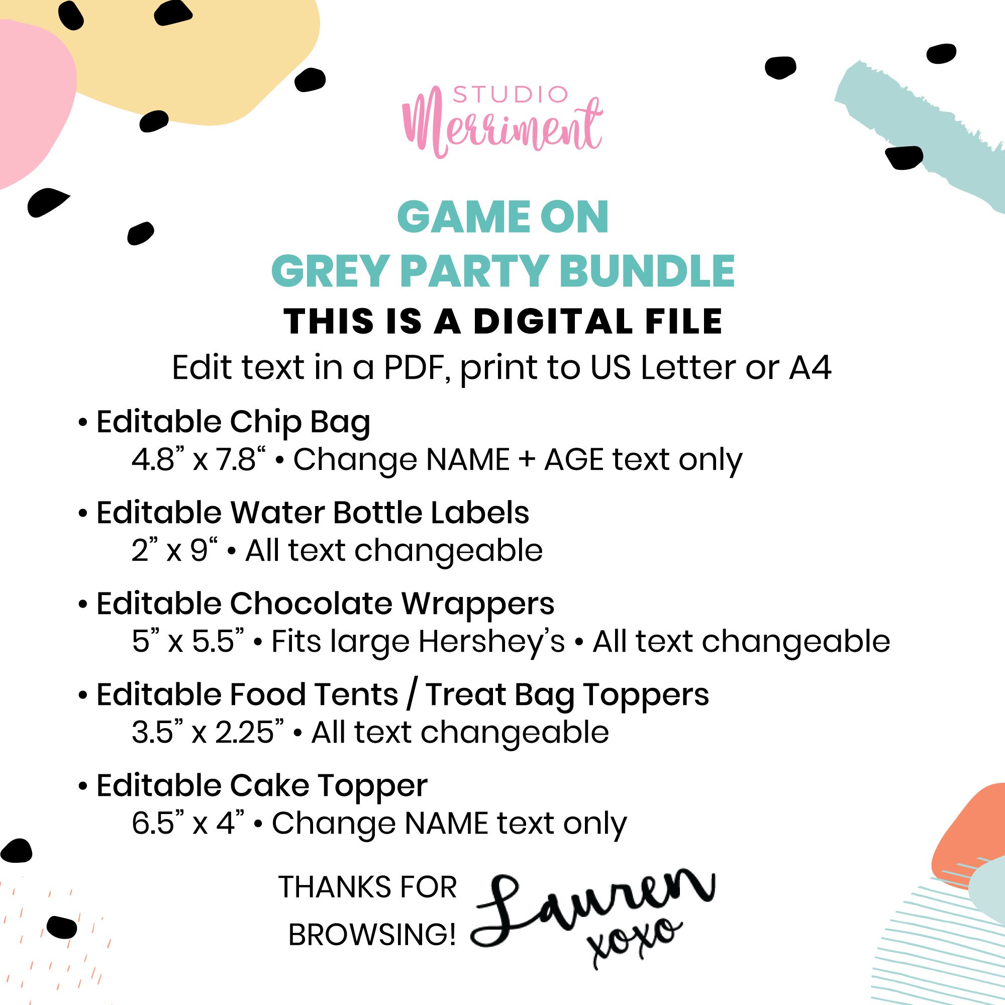 Gamer Party Editable Printable Bundle | Retro Arcade Video Gaming ...