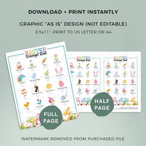 Gnome Easter Scavenger Hunt Printable for Kids, Teens + Adults | Easter ...