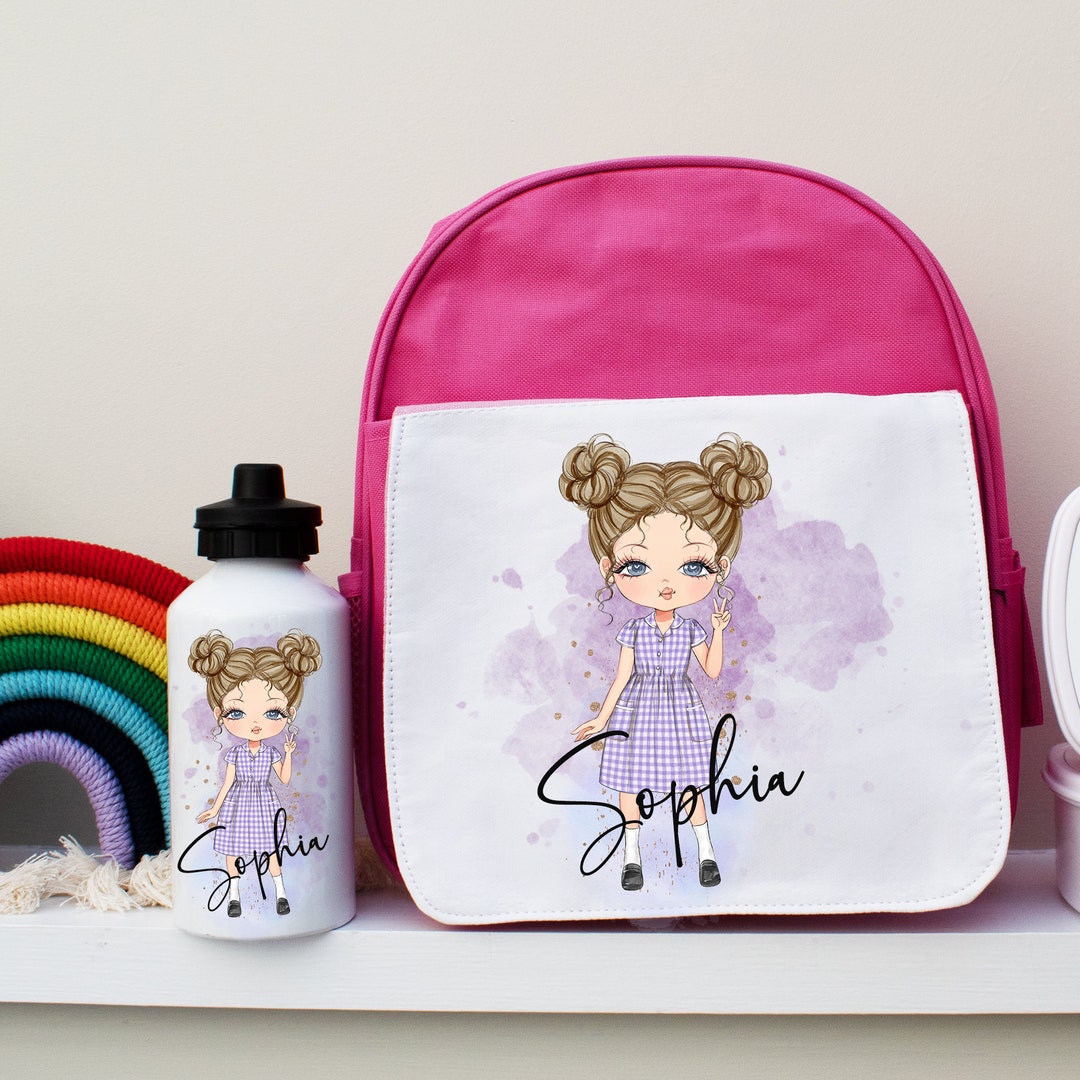 Custom School Bag for Girls, Personalised School Bag, School Backpack ...
