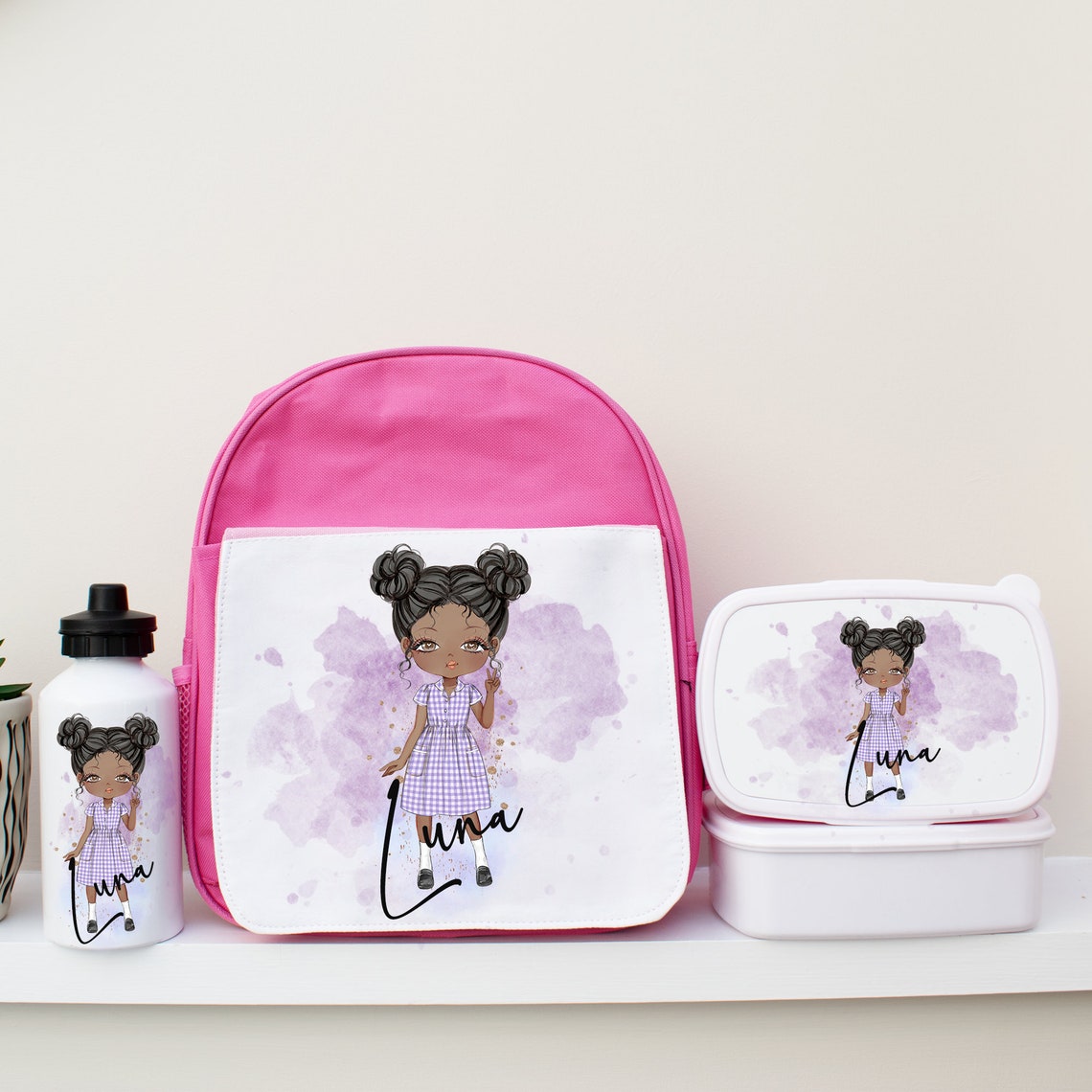 School Bag Set for Girls, Personalised Back to School Set, Back to ...