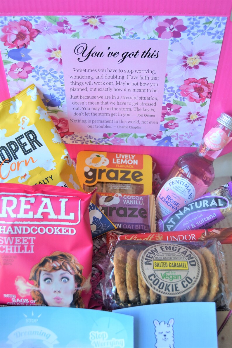GIFT HAMPER BOX Snack Hamper Pack Snack Treat Box Lockdown - Etsy UK