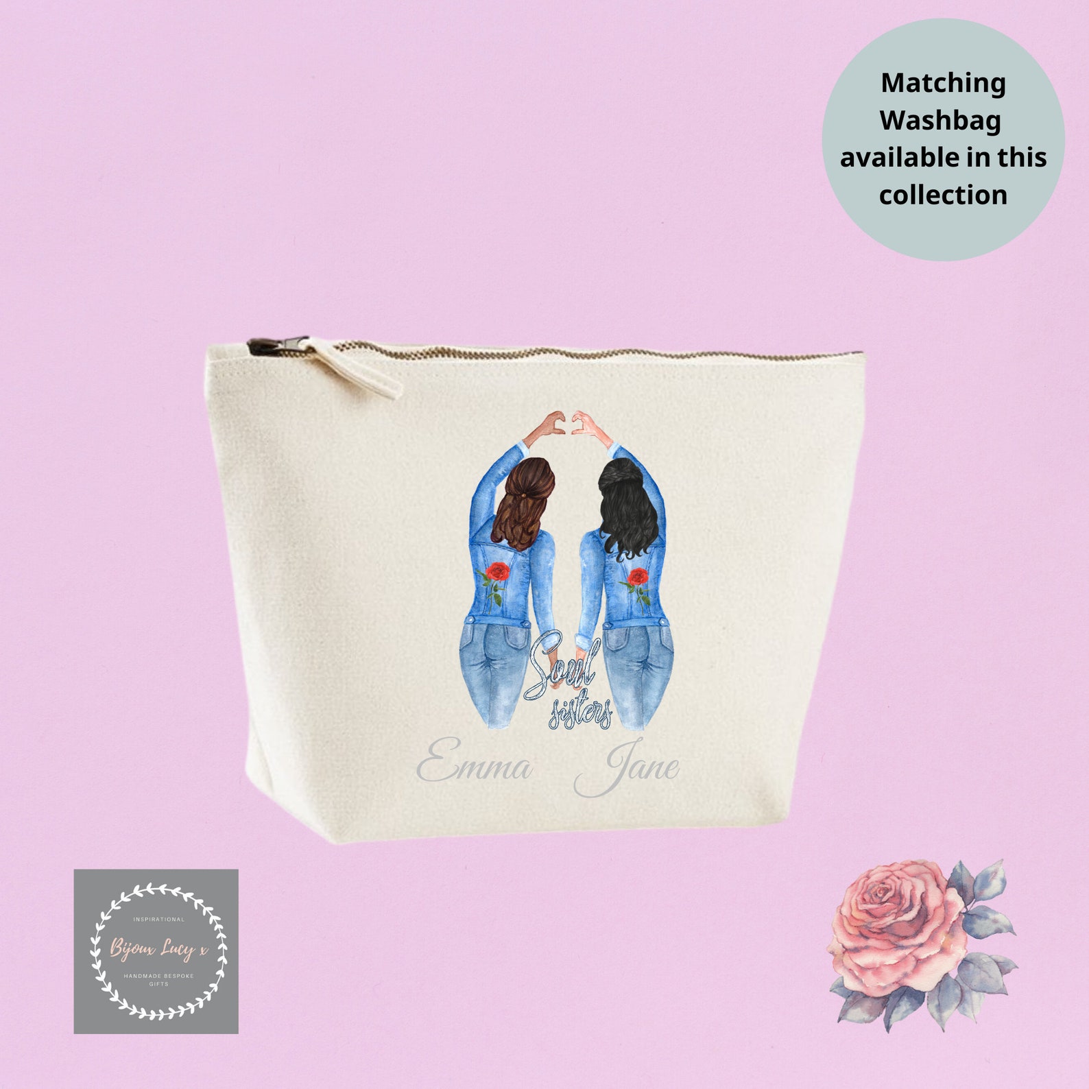 Personalised Sister Tote Bag, Sister Gift Tote, Best Friends Tote Bag ...