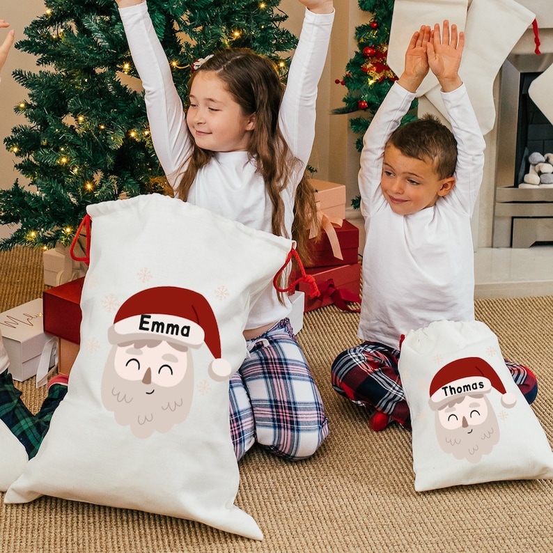 Christmas Eve Sack, Personalised Santa Sack, Christmas Santa Sack ...