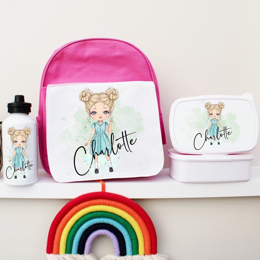 Personalised School Set for Girls, Kids Back to School Set, Kids ...