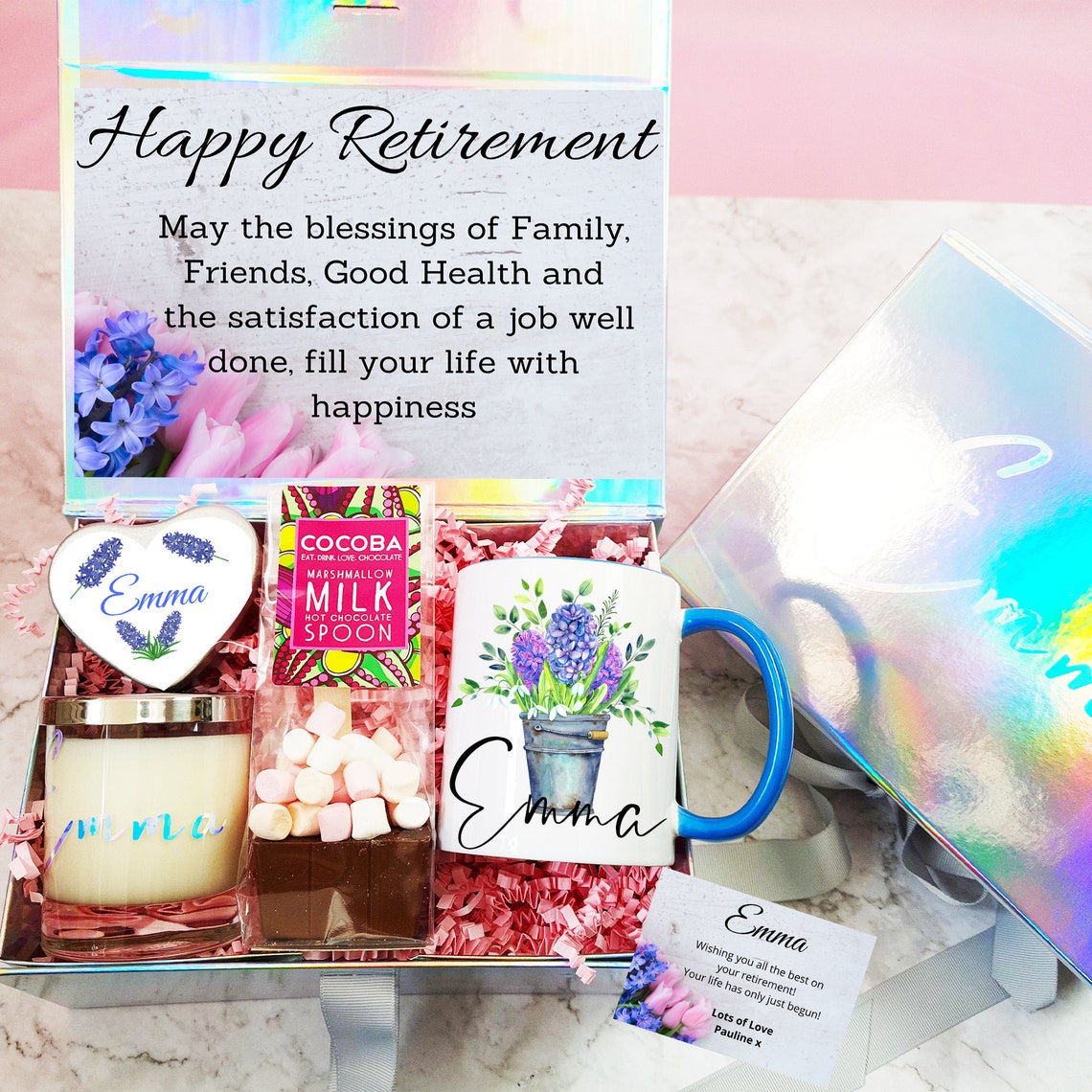 Happy Retirement Gift boxPersonalised Retirement Gift | Etsy