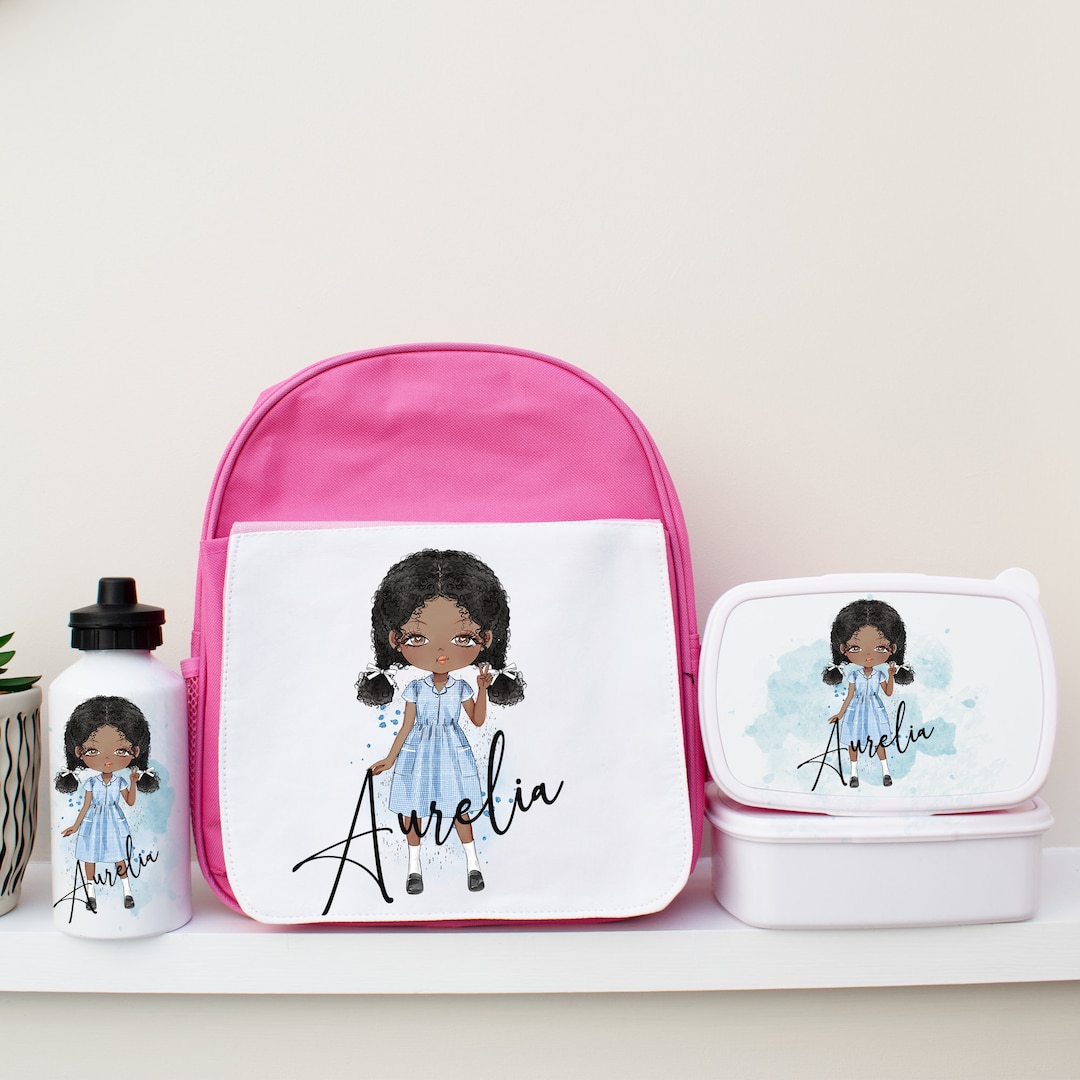 School Girl Set, School Lunch Set, School Bag Set, School Set for Girls ...