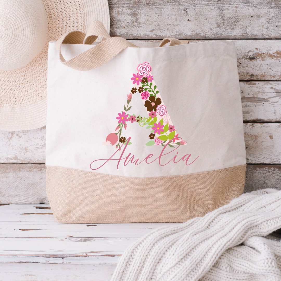 Personalised Large Tote Bag, Large Shopper Bag, Uni Bag, Personalised ...